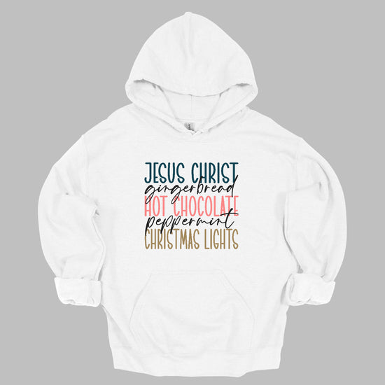 Jesus Christ, Gingerbread, Hot Chocolate, Peppermint, Christmas Lights ...